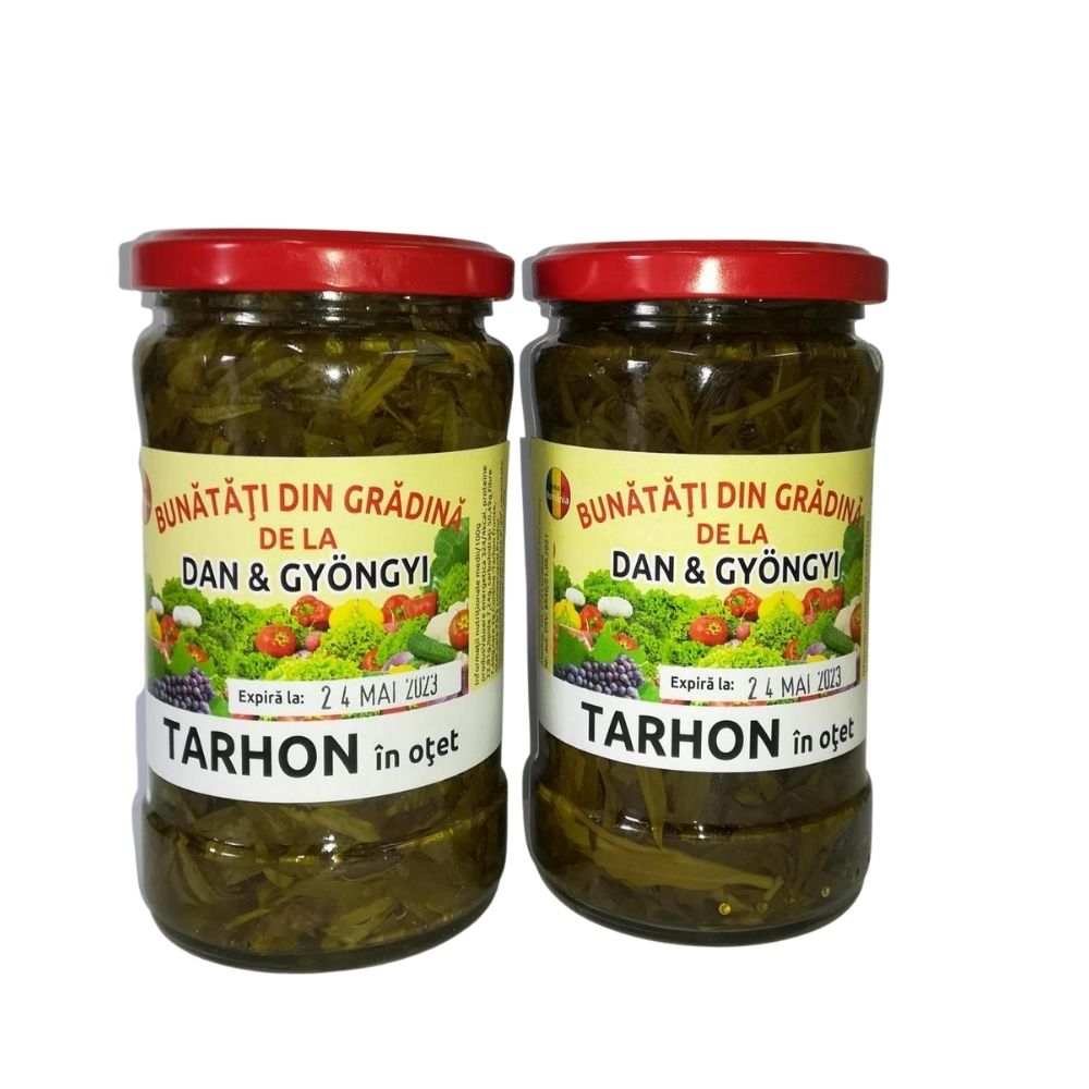Tarhon în oțet – borcan 314 ml, 140g – Bunatati din gradina de la Dan ...